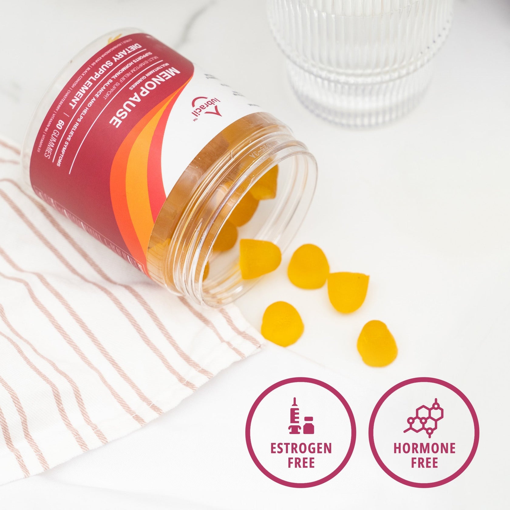 Lubracil Menopause Relief Gummies | Hormone Free & All Natural